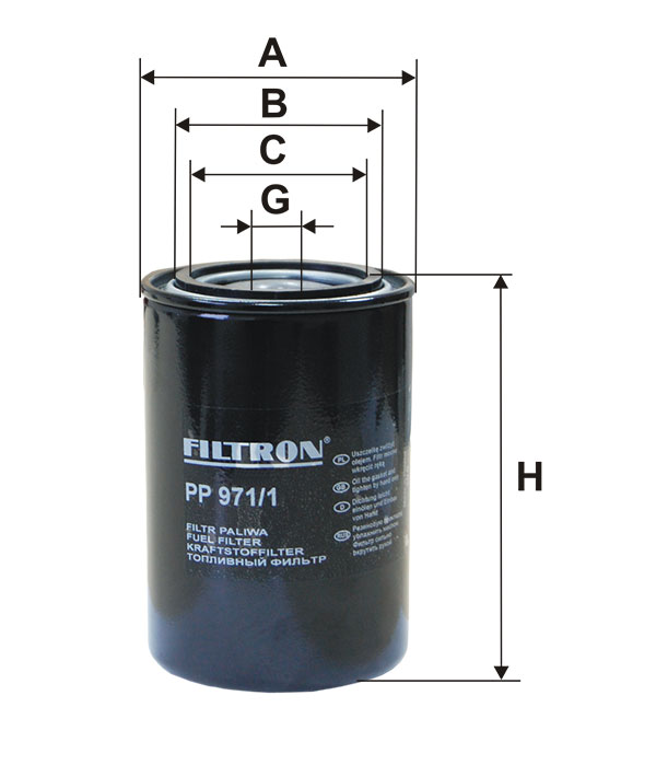 FUEL FILTERS - PP 971/1 - Filtron